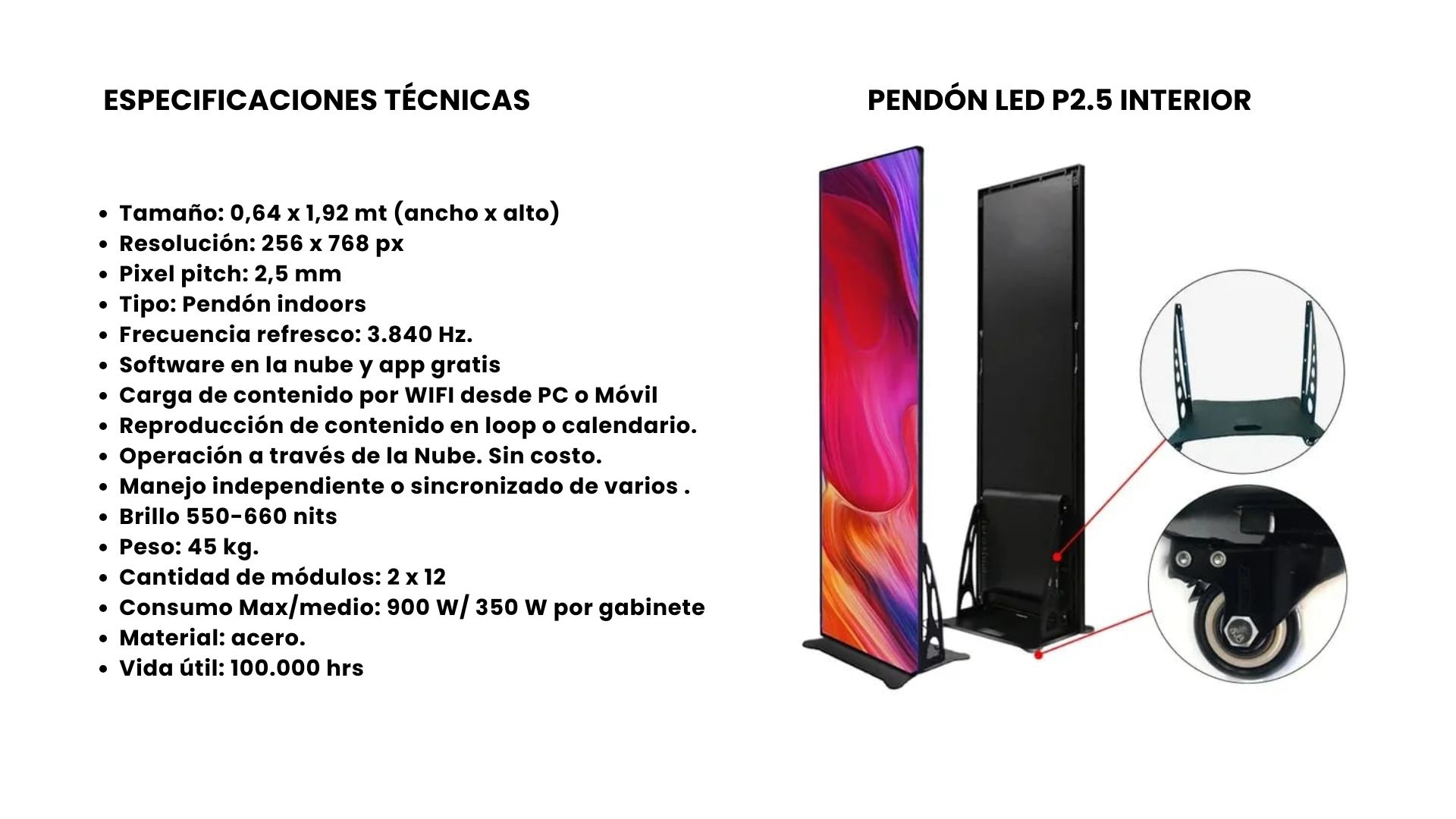 COTIZADOR PENDONES LED - Pantallas LED.Pendones LED.Video Wall 3D.Tótem ...