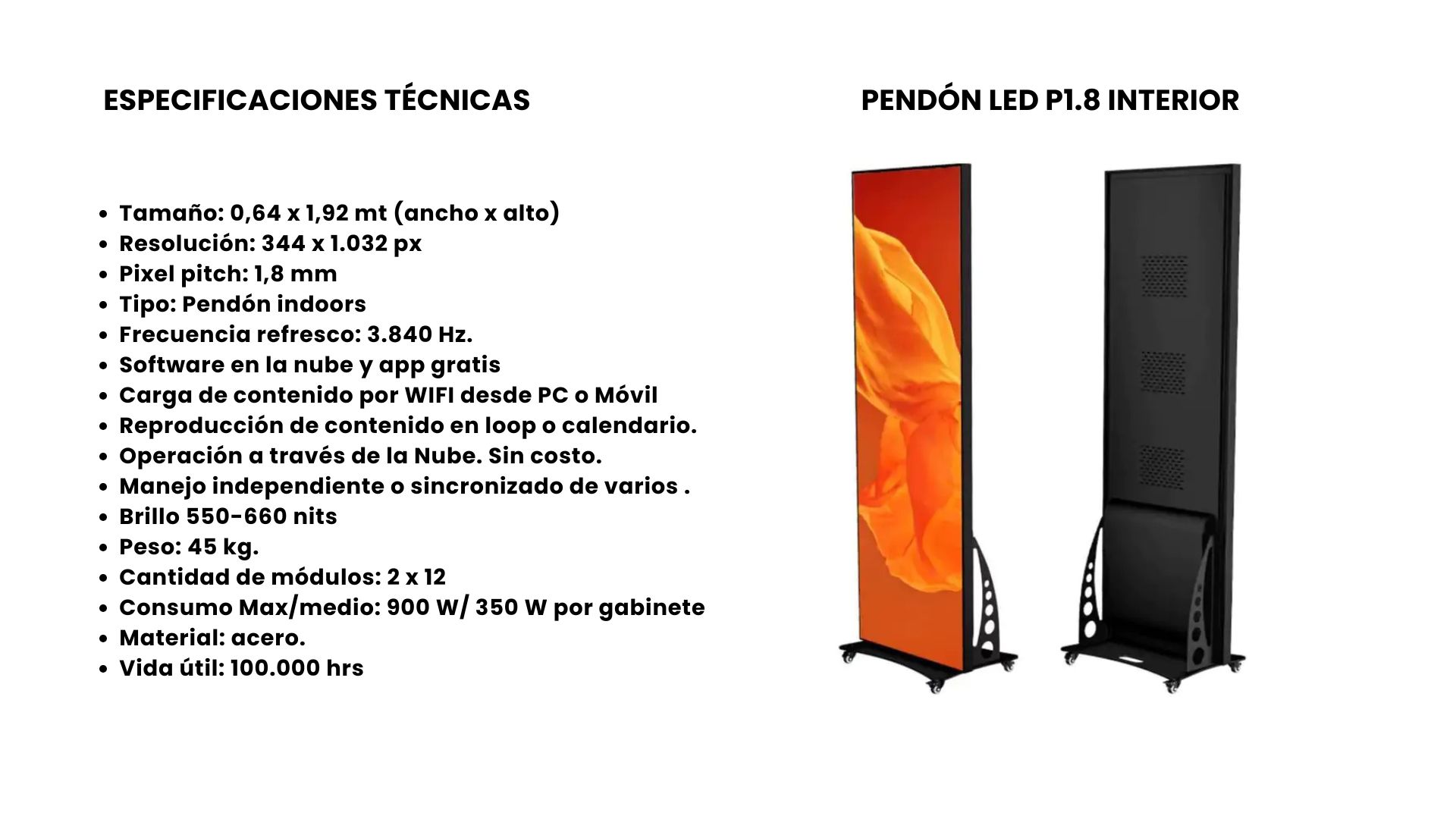 COTIZADOR PENDONES LED - Pantallas LED.Pendones LED.Video Wall 3D.Tótem ...