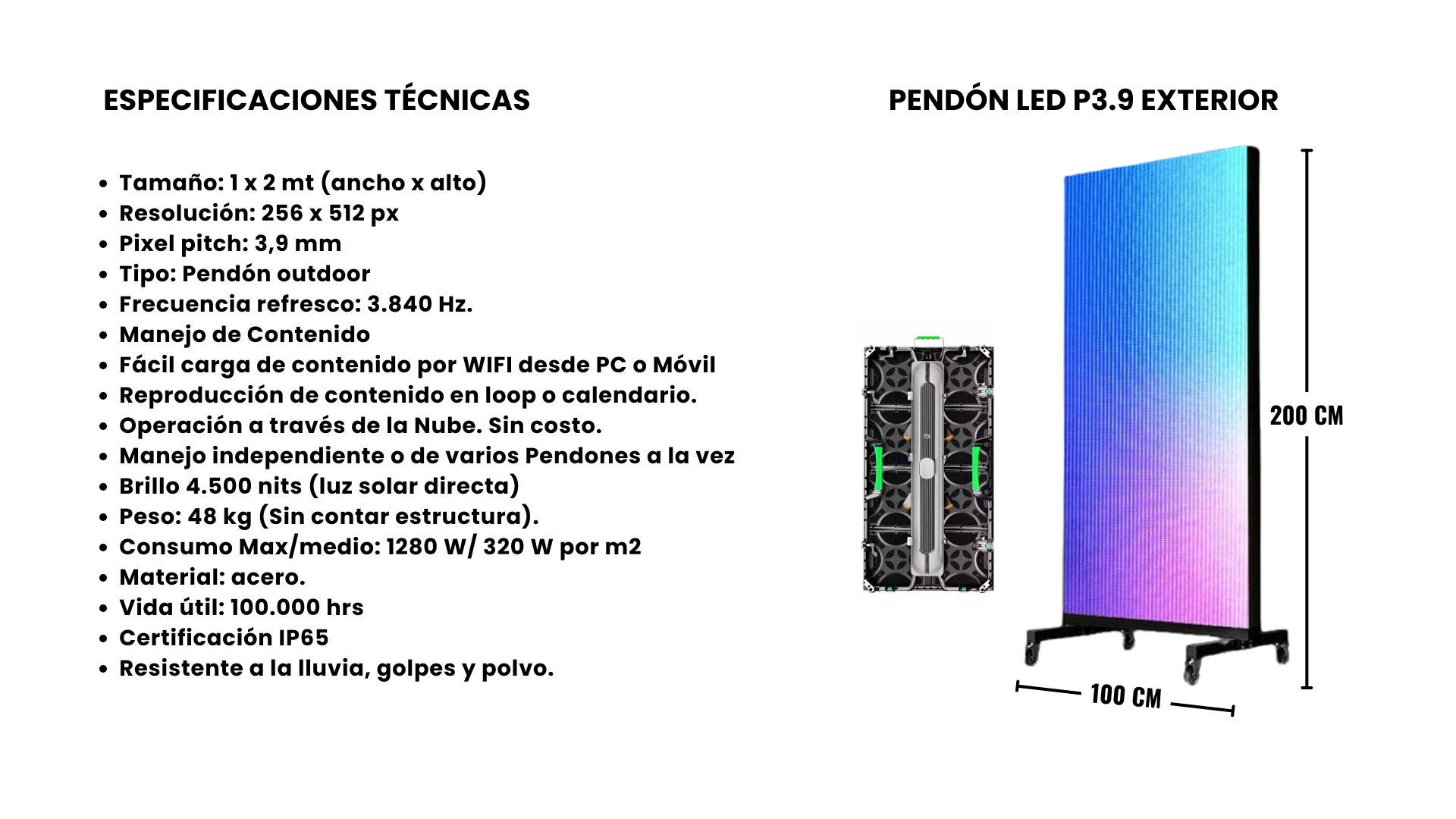 COTIZADOR PENDONES LED - Pantallas LED.Pendones LED.Video Wall 3D.Tótem ...