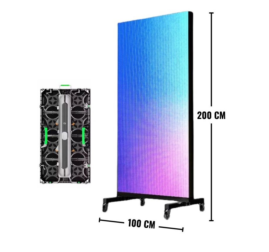 Pendón LED P3.9 Outdoor 1x2 mts - Pantallas LED para publicidad.